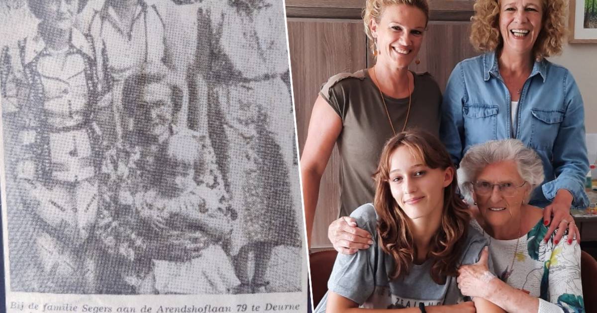 Familie Segers poseert als viergeslacht, ruim 40 jaar nadat ...