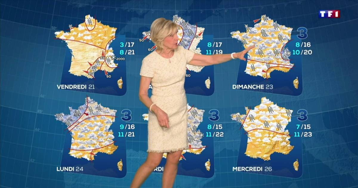 Pourquoi Évelyne Dhéliat ne porte que des tenues légères pour présenter ...