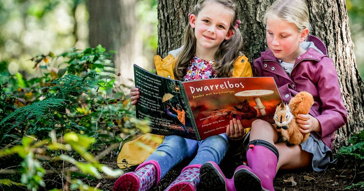 Evy (7) is blind maar leest uit hetzelfde boek als Annemijn (7): ‘Taal ...