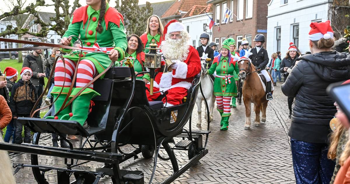 Ook de kerstman krijgt een warm welkom in Dreischor | Schouwen ...