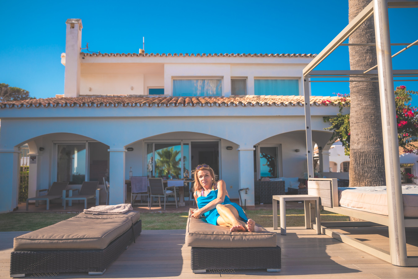 Op vakantie met Goedele Liekens in Spanje: “De zon heeft mij ziek ...