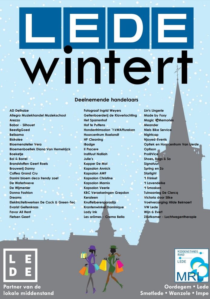 Eindejaaractie Lede Wintert: win tot 500 euro aan cadeaucheques | Lede ...