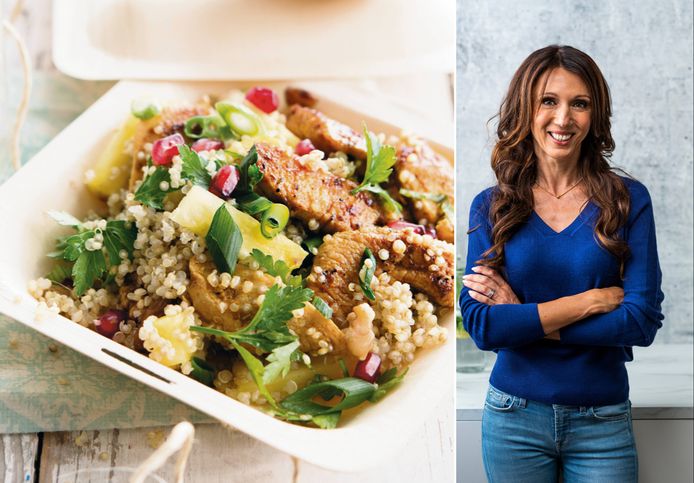 Fruitige tabouleh van quinoa met kip | Eten | hln.be