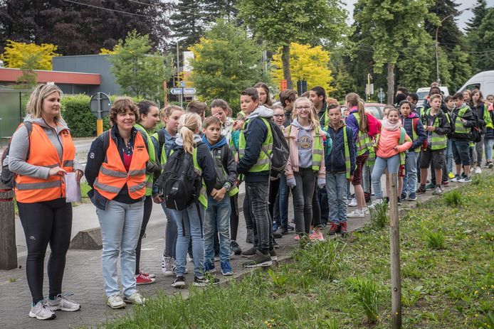 400 leerlingen Arkorum te voet naar Dadizele | Roeselare | hln.be
