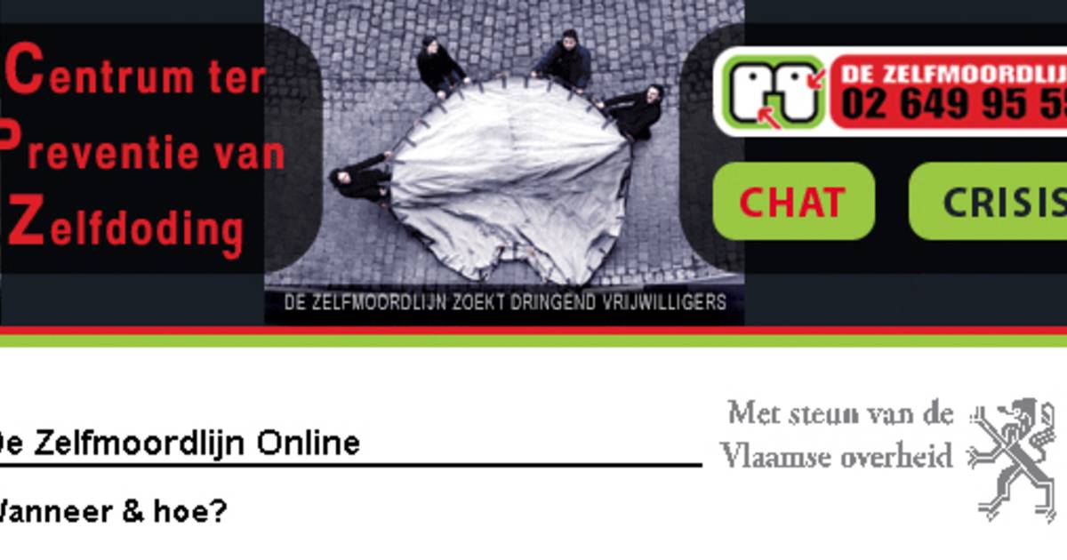 Zelfmoordlijn breidt chatavonden uit | Binnenland | hln.be