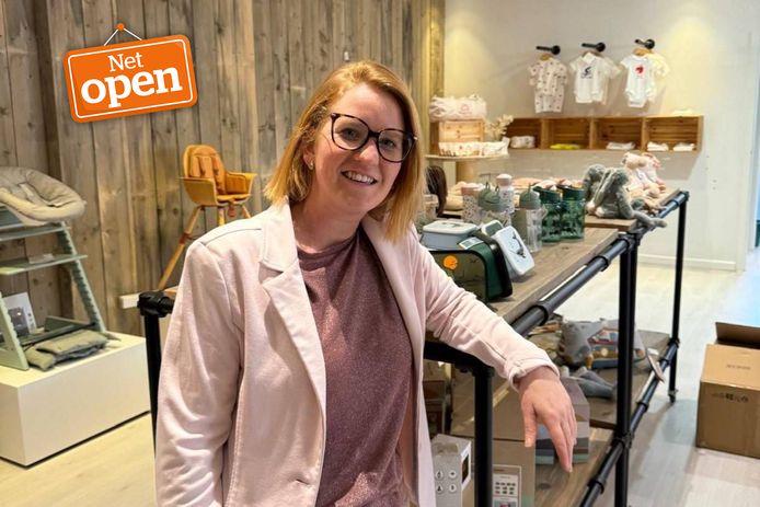 NET OPEN. Sabrina (35) staat voortaan aan het hoofd van babywinkel ...