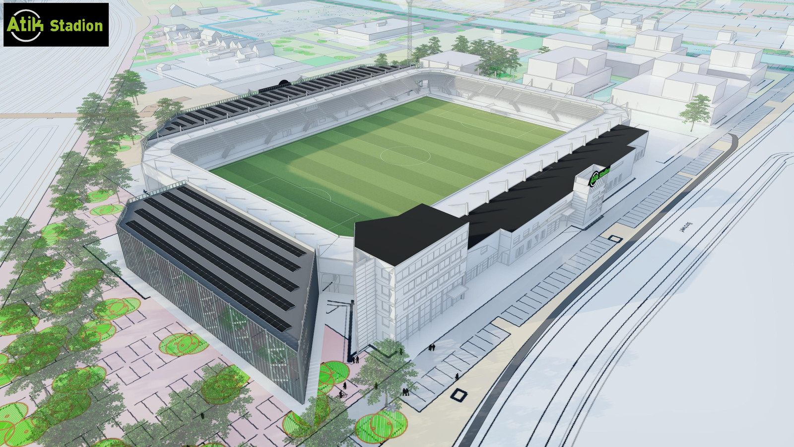 Nieuwe sporthal bij het Atik Stadion in Roosendaal gaat miljoenen ...