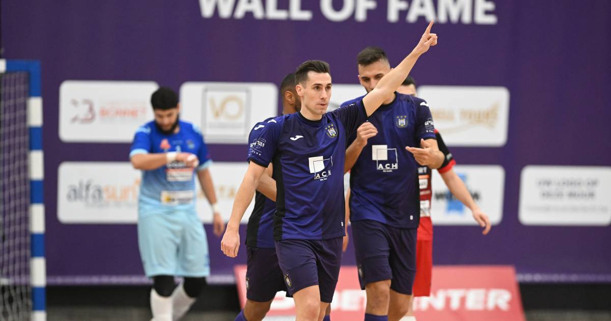 Steven Dillien speelt met RSCA Futsal halve finale van beker van België ...