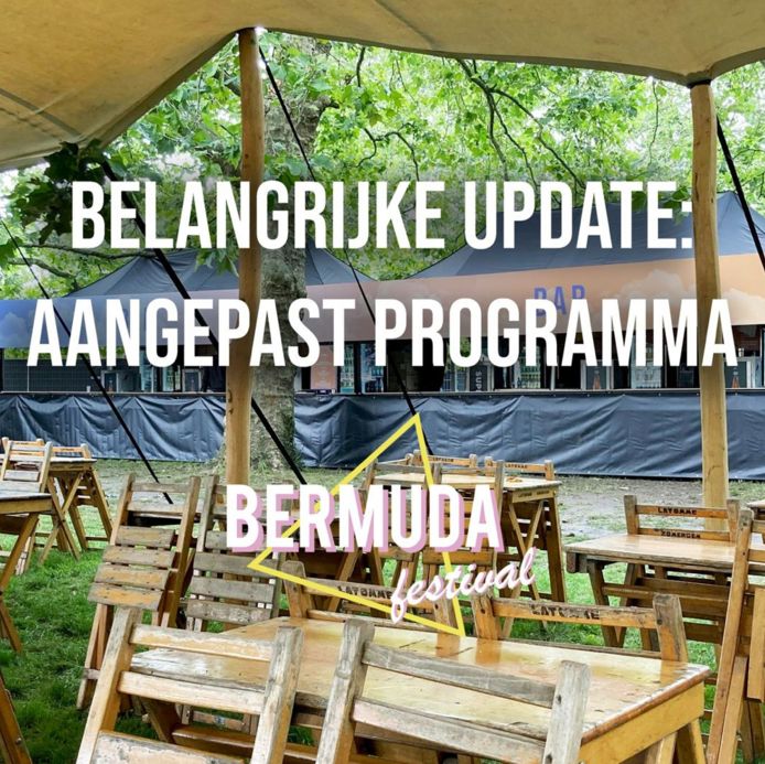 Bermudafestival gelast grootste deel van programma dan toch af: “Pintje drinken kan wel, maar ...