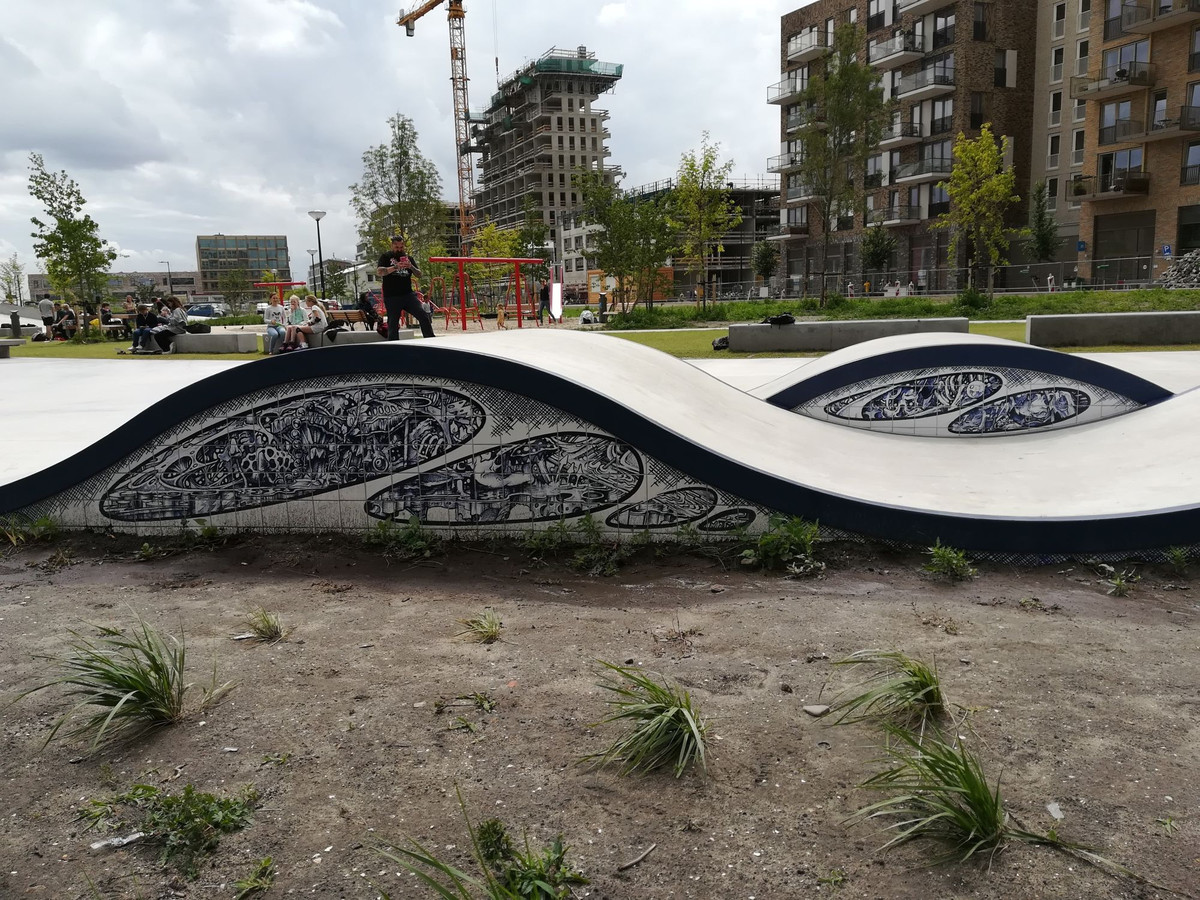 Dordtse kunst op grootste skatepark van Nederland | Foto | AD.nl Dordtse kunst op grootste skatepark van Nederland | Foto | AD.nl