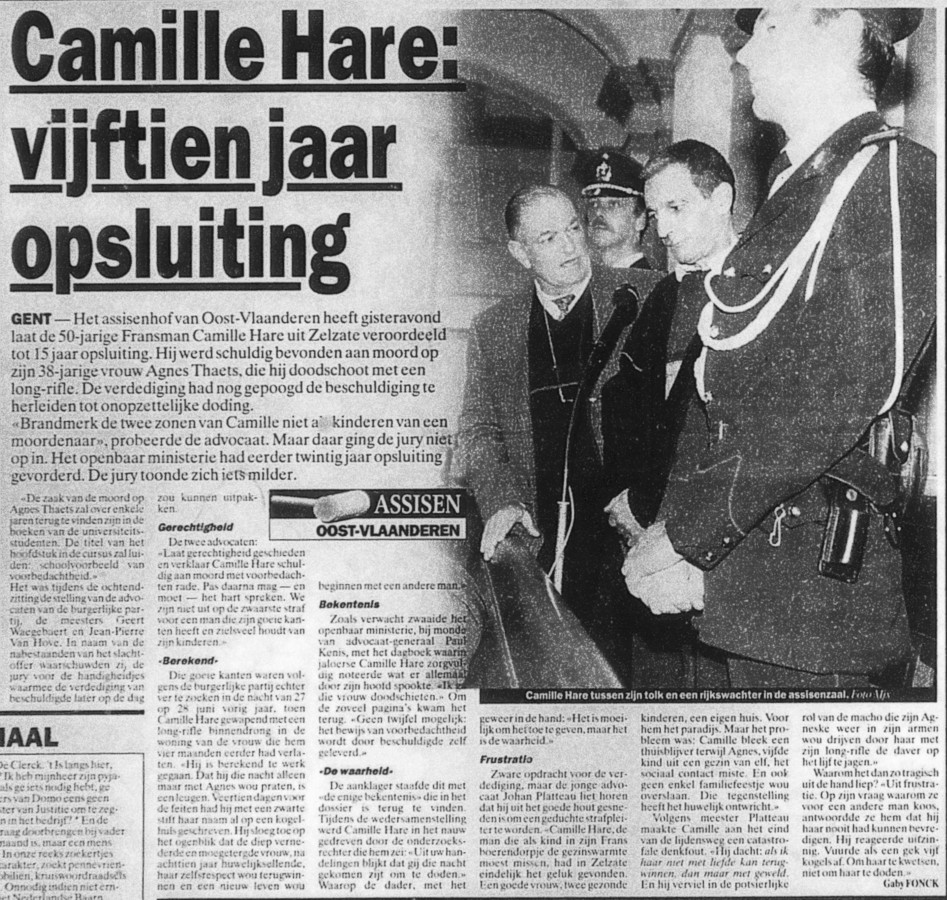 Vier maanden observeert Camille Hare zijn ex en haar minnaar. Dan haalt hij zijn geweer: “C'est ...