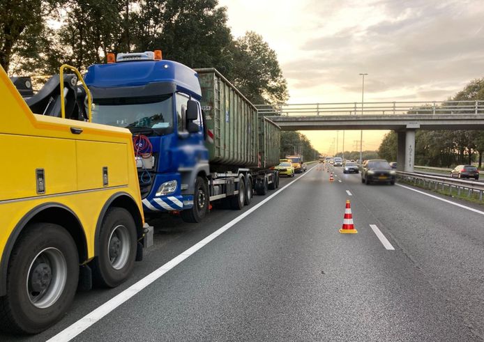 File na stilvallen vrachtwagen A58 bij Oirschot opgelost | Oirschot | ed.nl