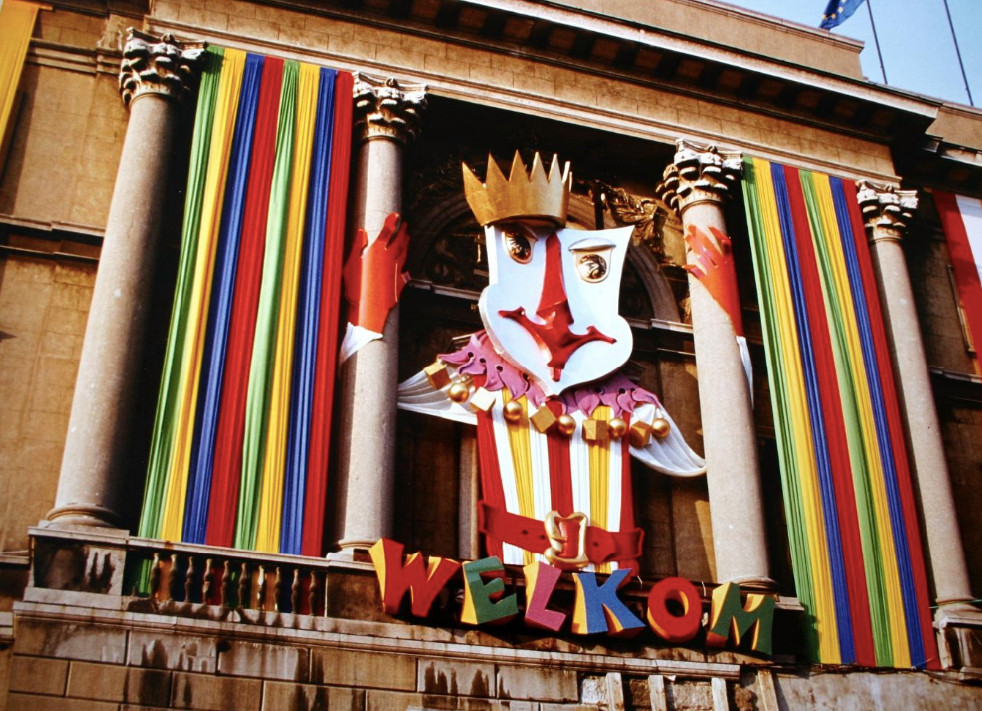 Het Aalsters carnavalsdecor werd door de jaren heen alleen maar groter ...