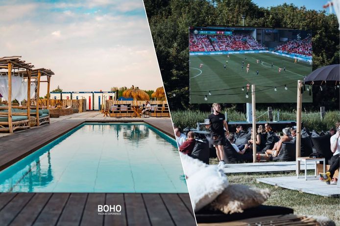 Boho Village toont alle matchen van het EK voetbal op groot scherm ...