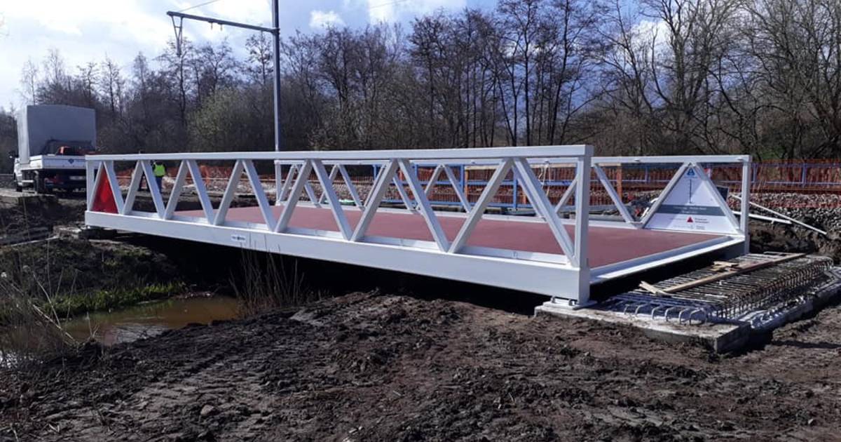 Zevende fietsbrug van fietsostrade Herentals-Balen over Molse Nete ...