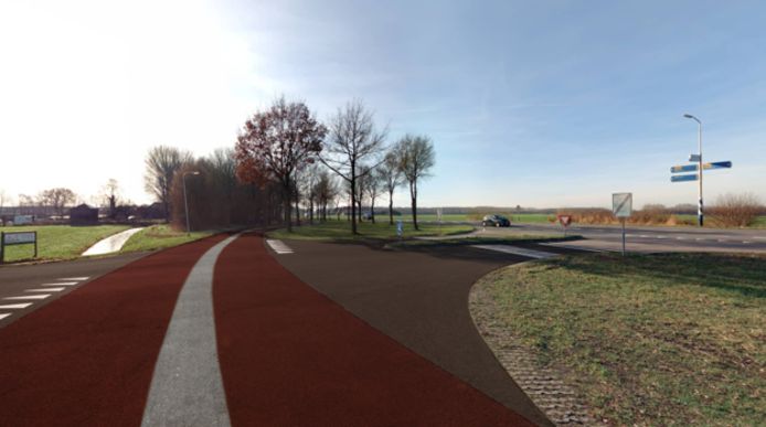 Fietsstraat langs de N337 tussen Wijhe en Zwolle officieel geopend ...