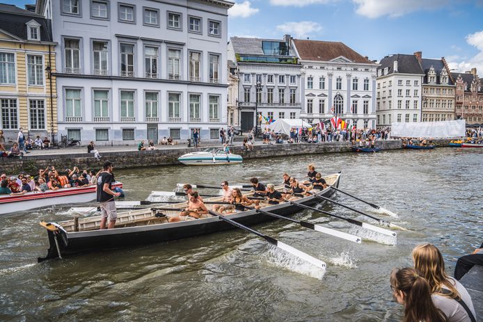 Roeiteams vechten ‘Slag om Gent’ uit met aankomst aan Graslei: “Vooraf ...