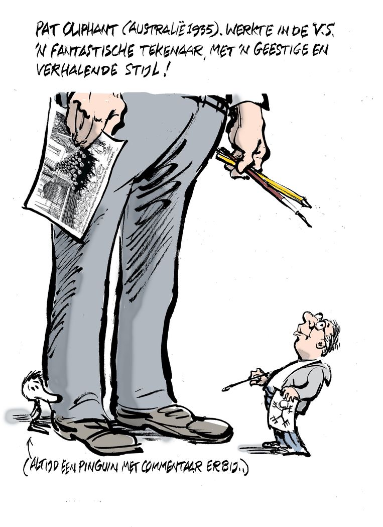 Trouw-tekenaar Tom Janssen is jarig, een interview in vijf cartoons