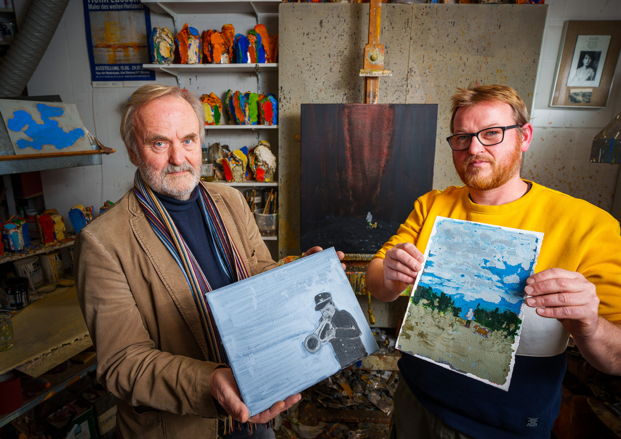 Twentse kunstenaars Remco en Henk helpen hun jonge(re) vakgenoten op ...