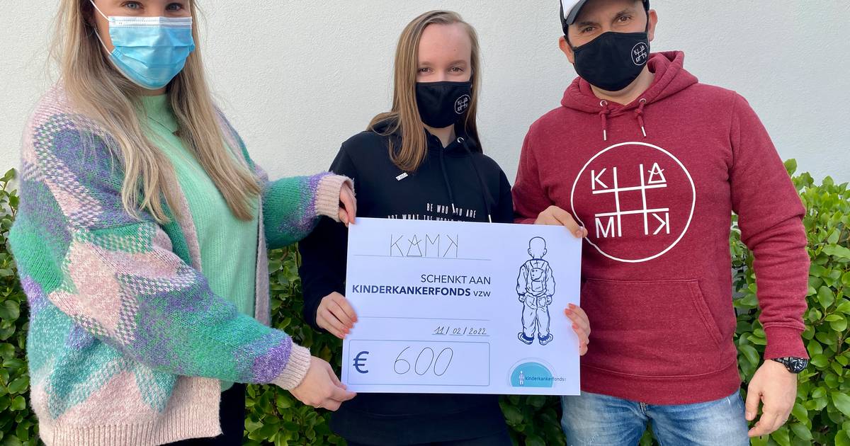 Emma (21) overwon kanker, en schenkt nu 600 euro aan Kinderkankerfonds ...