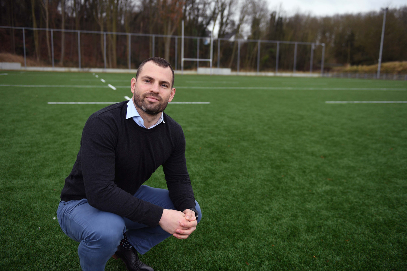 Leuvense rugbyspeler George ‘Jaco’ Mclachlan voorziet zaterdag ...