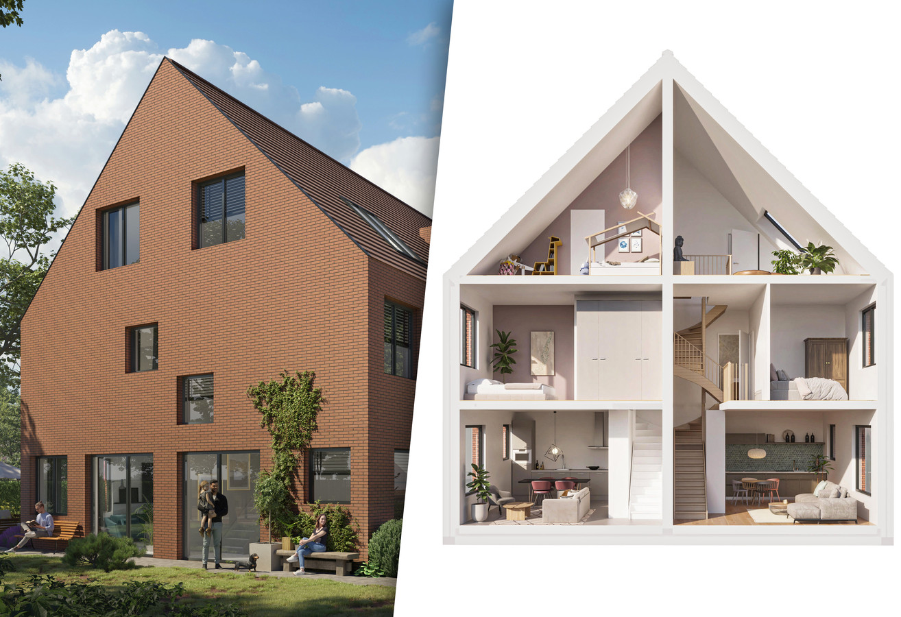 Het rijtjeshuis van de toekomst ziet er achter de gevel totaal anders ...