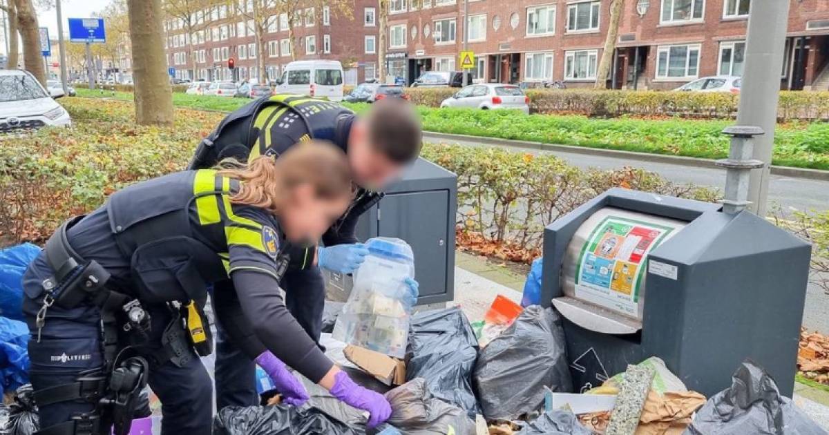 Politie vist 10.000 euro uit vuilcontainer in Rotterdam-Zuid ...