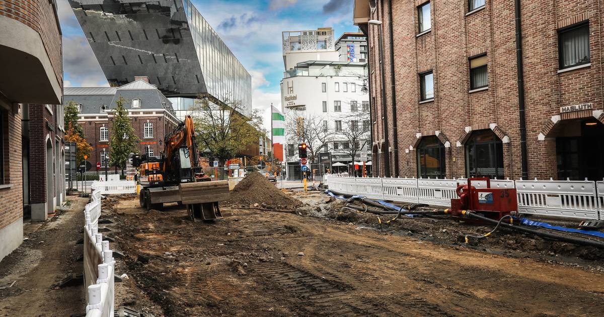 IN BEELD. Werken in Hasseltse Toekomststraat vangen aan | Hasselt | hln.be