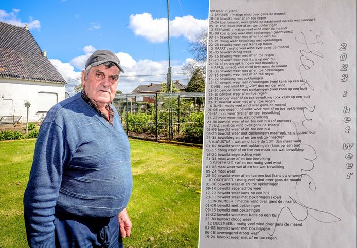 Zon of regen? Geri (82) voorspelt het met het grootste gemak, voor een ...