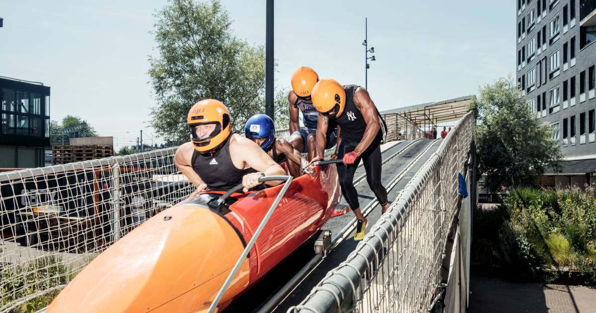 Bij 33 graden met de bobslee van een schans voor het Nederlands ...