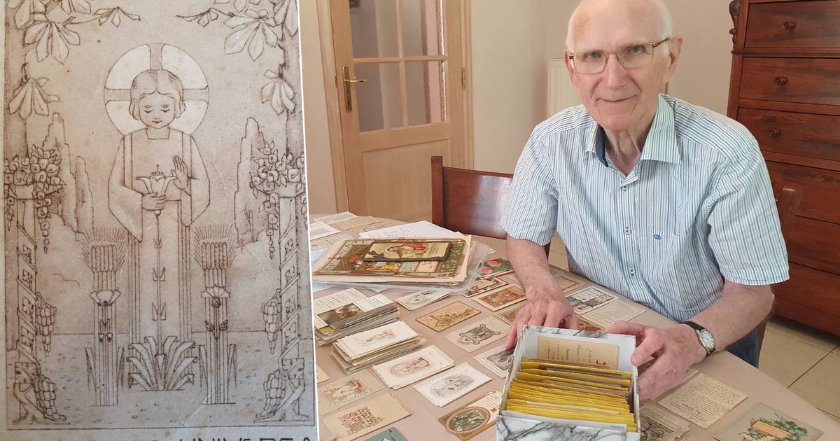 DE VERZAMELAAR. Carlos (80) koestert zijn 2.200 communieprentjes: “Het ...