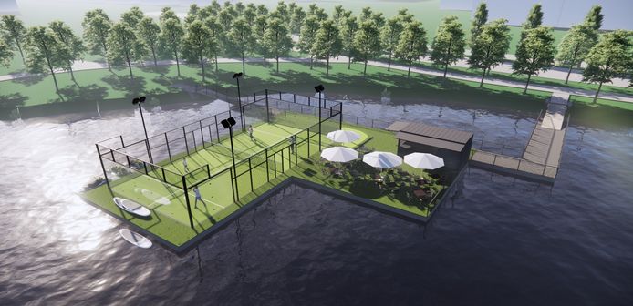 Drijvende padelbanen middenin de plas? ‘Interessante trekpleister voor ...