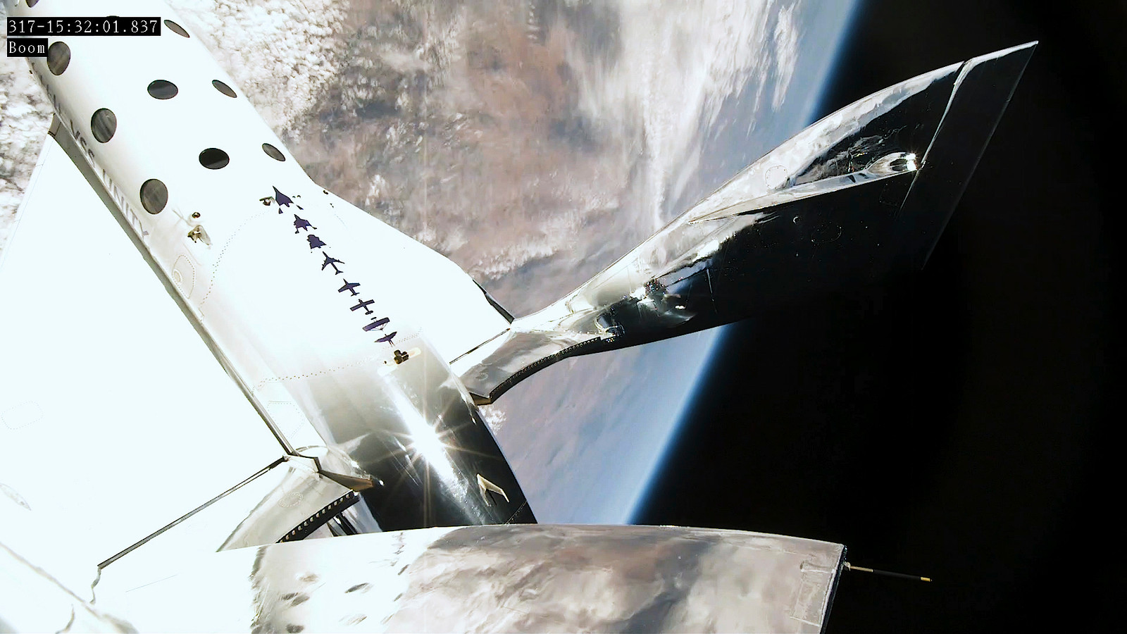 Le premier vol spatial commercial de Virgin Galactic a atteint l'espace | Foto | 7sur7.be