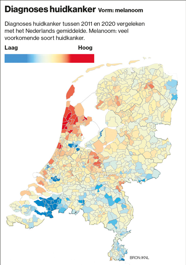 Veel meer huidkanker in plaatsen langs de kust: ‘In Australië gaat ...