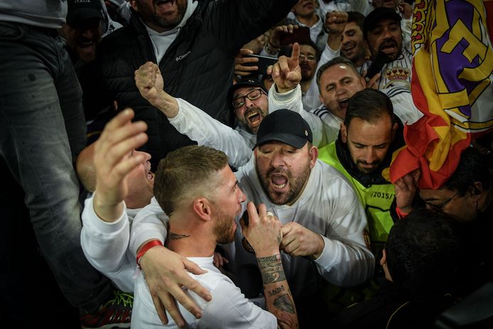 Zo vierden de spelers van Real Madrid hun vierde finaleplek in vijf ... Zo vierden de spelers van Real Madrid hun vierde finaleplek in vijf ...