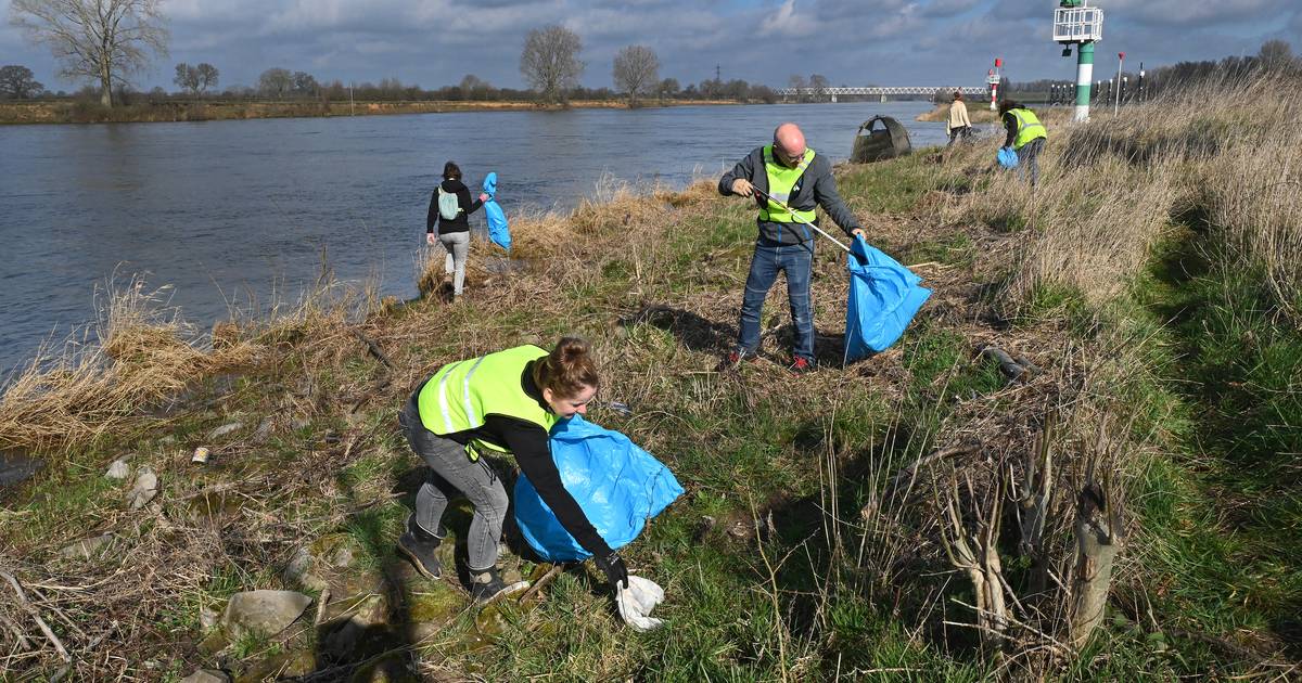 Zwerfvuil opruimen voor de vogels, nog goed voor de clubkas ook ...