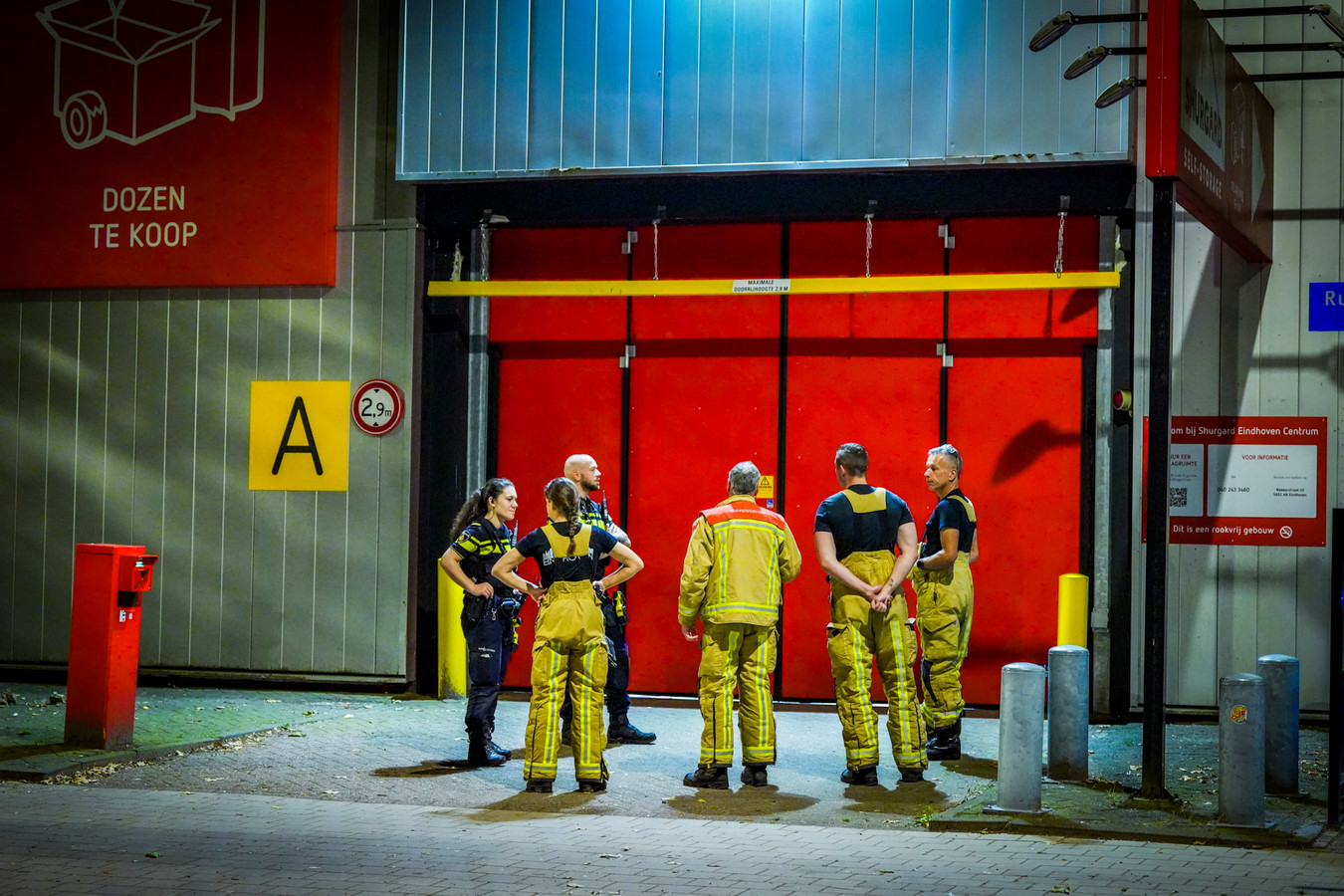 Man komt vast te zitten in Eindhovense opslagbox na negeren ...