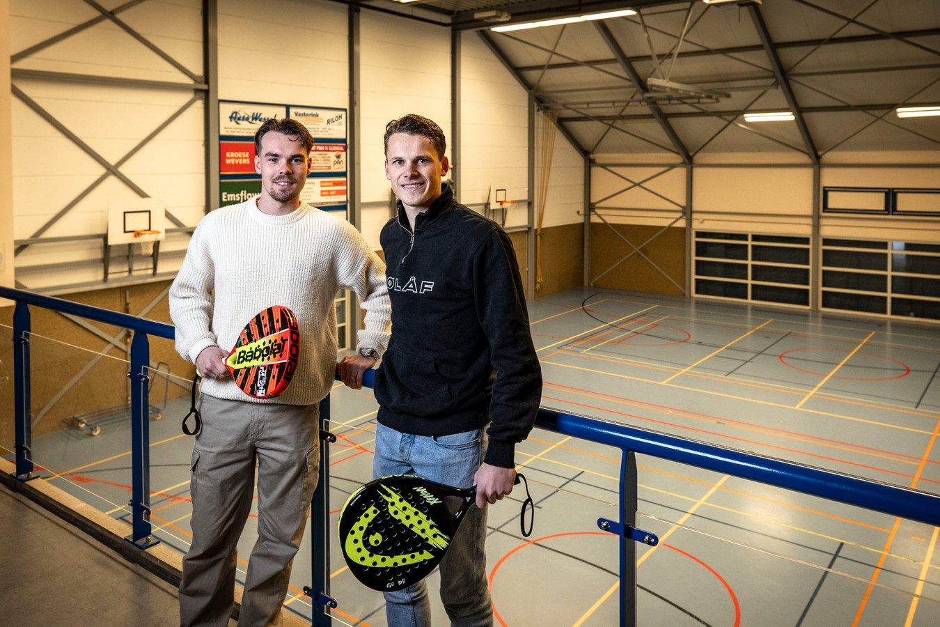 Neven Roord beginnen met padelbanen in De Lutte: ‘We hebben veel geluk ...