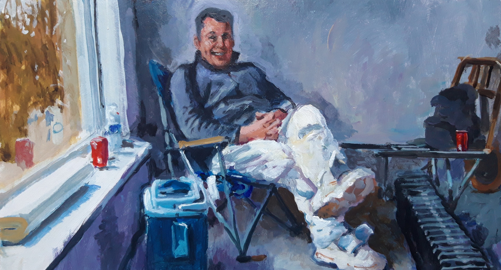 Stukadoor Boy heeft nu hulp, want het kraakbeen in zijn rug is al wat ...