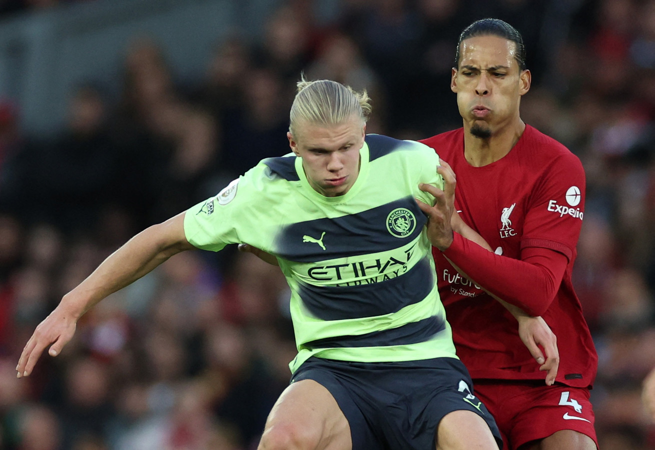 Virgil van Dijk maakt grote indruk met optreden tegen Erling Haaland ... Virgil van Dijk maakt grote indruk met optreden tegen Erling Haaland ...