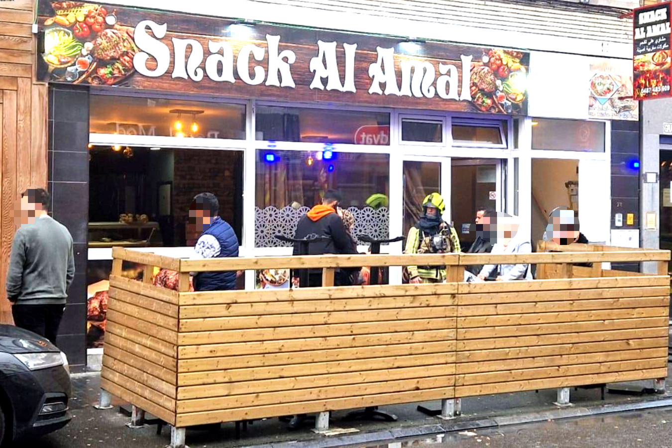 Keukenbrand bij Snack Al Amal in Abdijstraat | Foto | hln.be