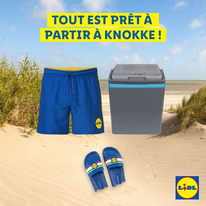 Lidl invite ses clients à rallier Knokke en claquettes et avec un ...