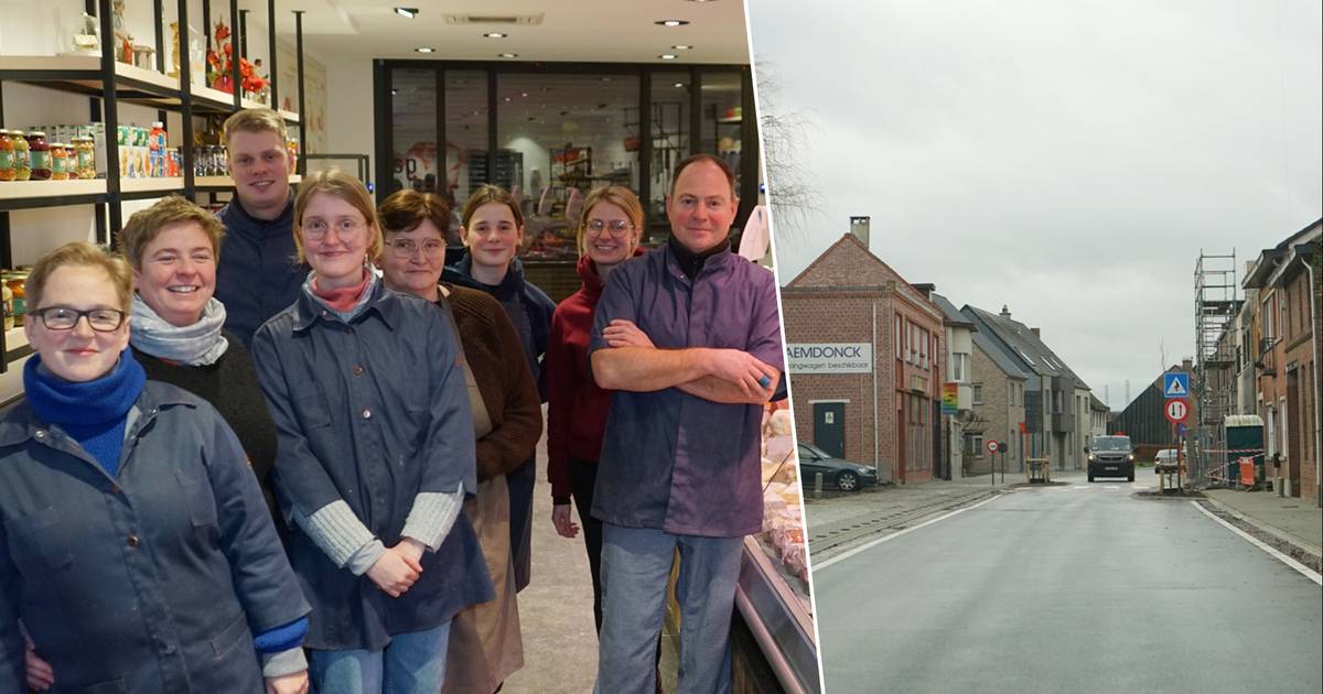 Slagerij Gaston viert heropening centrum Haasdonk na jaar werken met ...