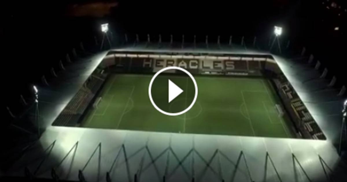 Drone maakt bijzondere beelden van nieuw Heracles-stadion | Heracles ...