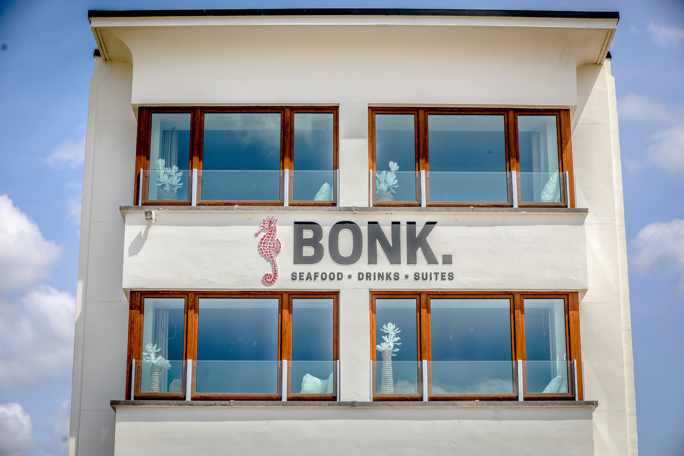 NET OPEN. BONK, eten en slapen met zicht op het Sint-Laureinsstrand: “Je staat hier letterlijk ...