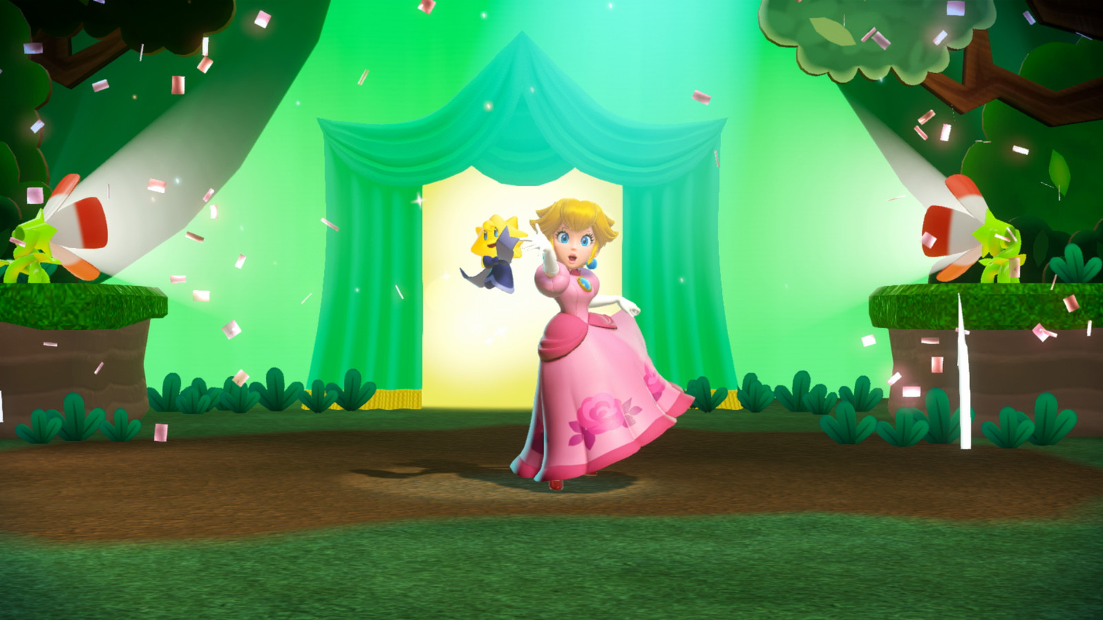 Prinses Peach kan alle rollen helemaal alleen aan in heerlijk theater ...