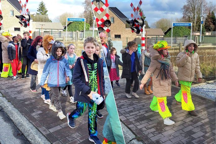 Kinderen GILO vieren Carnaval met bewoners woonzorgcentrum | Oosterzele | hln.be