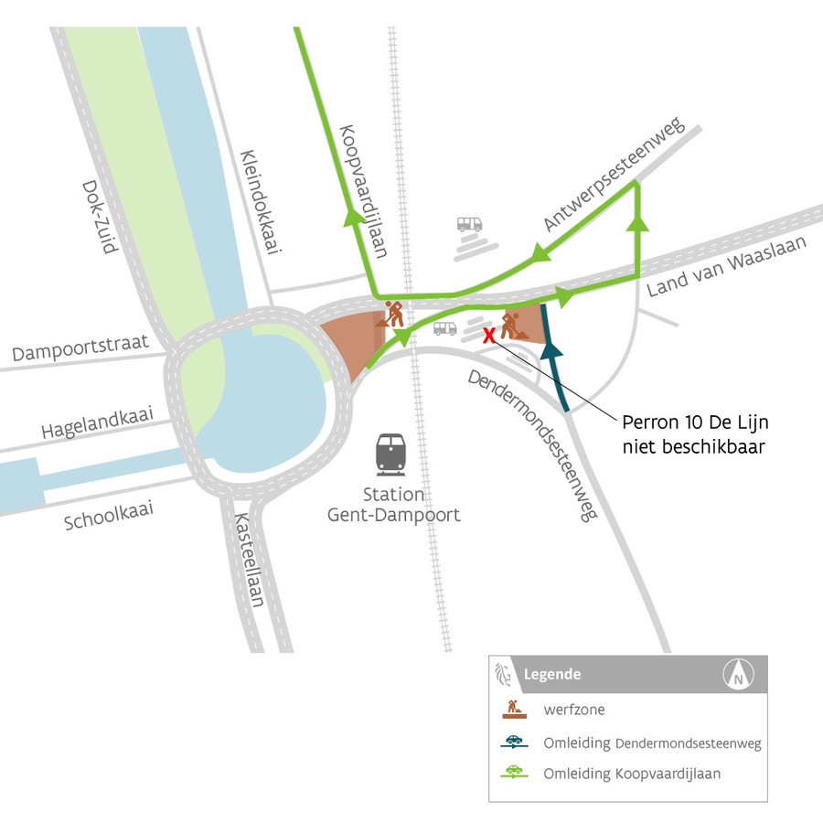 “Blijf weg of kom met de fiets”: grootschalige werken aan Dampoort ...