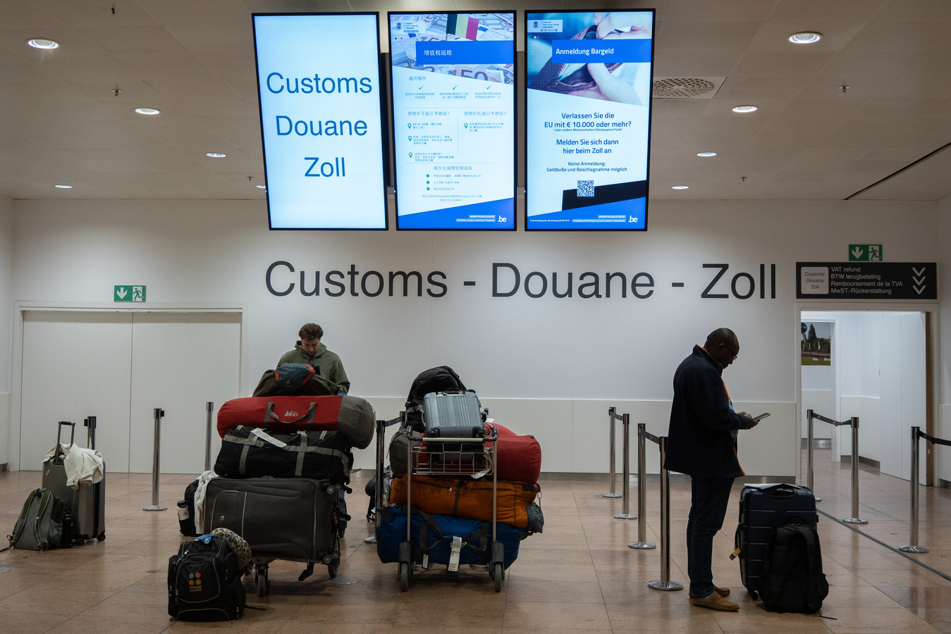 Douane Brussels Airport controleerde afgelopen zes maanden 130.000 ...