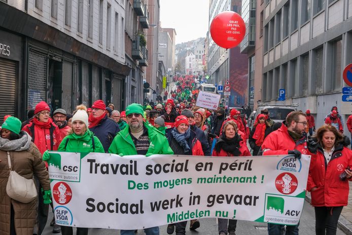 16.500 actievoerders tijdens betoging voor meer koopkracht | Brussel ...